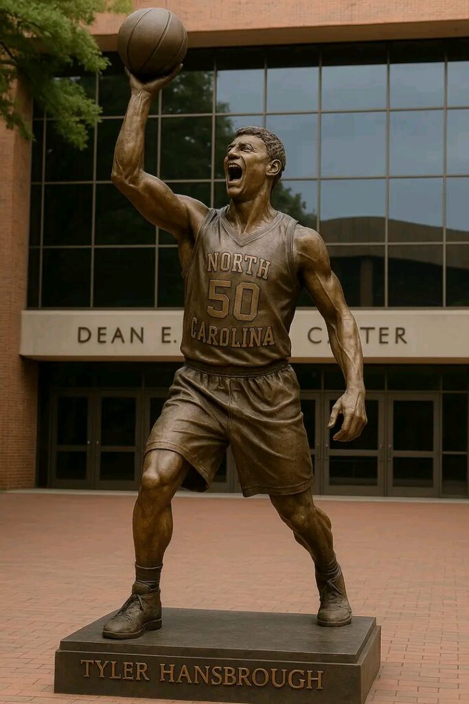 UNC to Unveil Statue of Tyler Hansbrough Outside Dean E. Smith Center ...